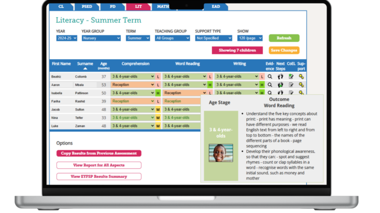 EYFS Tracker - Mime